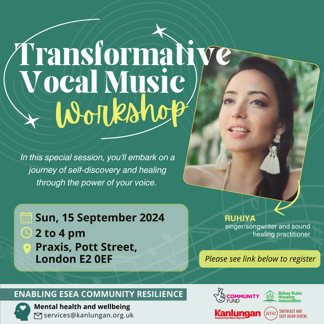Transformative Vocal Workshop with Ruhiya (free event!) - London 🎵